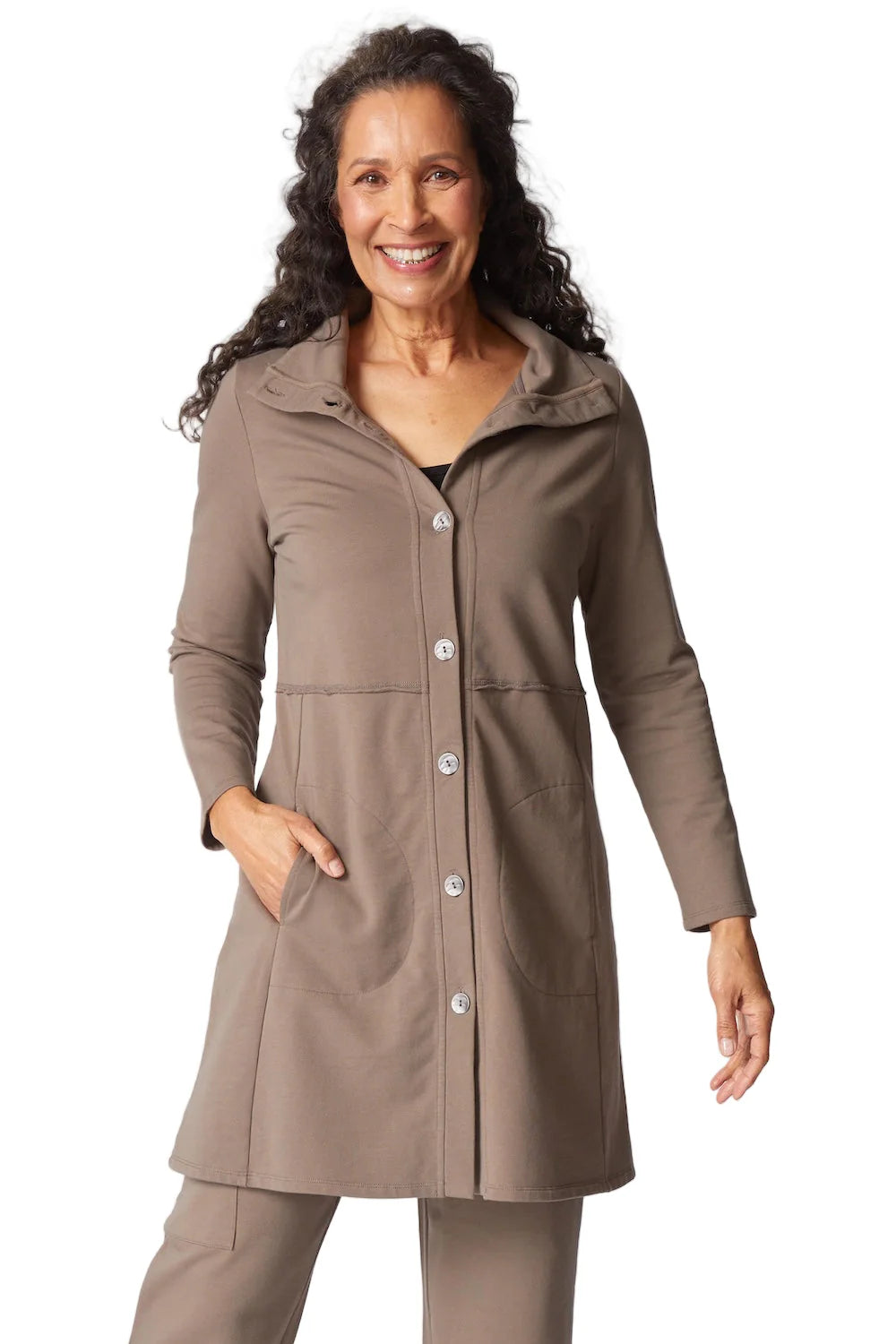 French Terry Car Coat